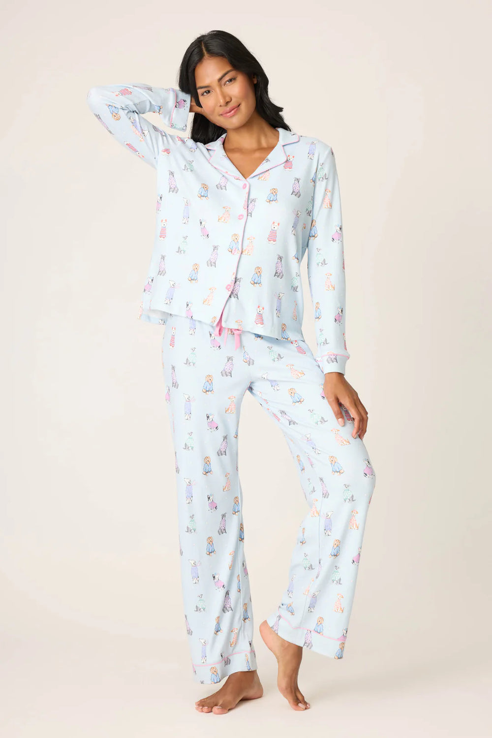 PJ Salvage Doggone Cold Pointelle Butter Jersey Set Style RUDCPJ - Blu ...